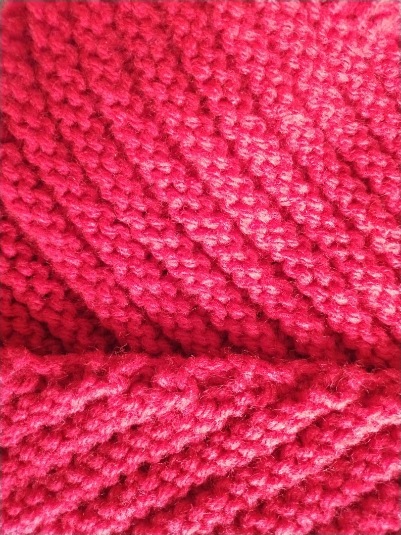 Knitted Woolen Red Hat - Etsy
