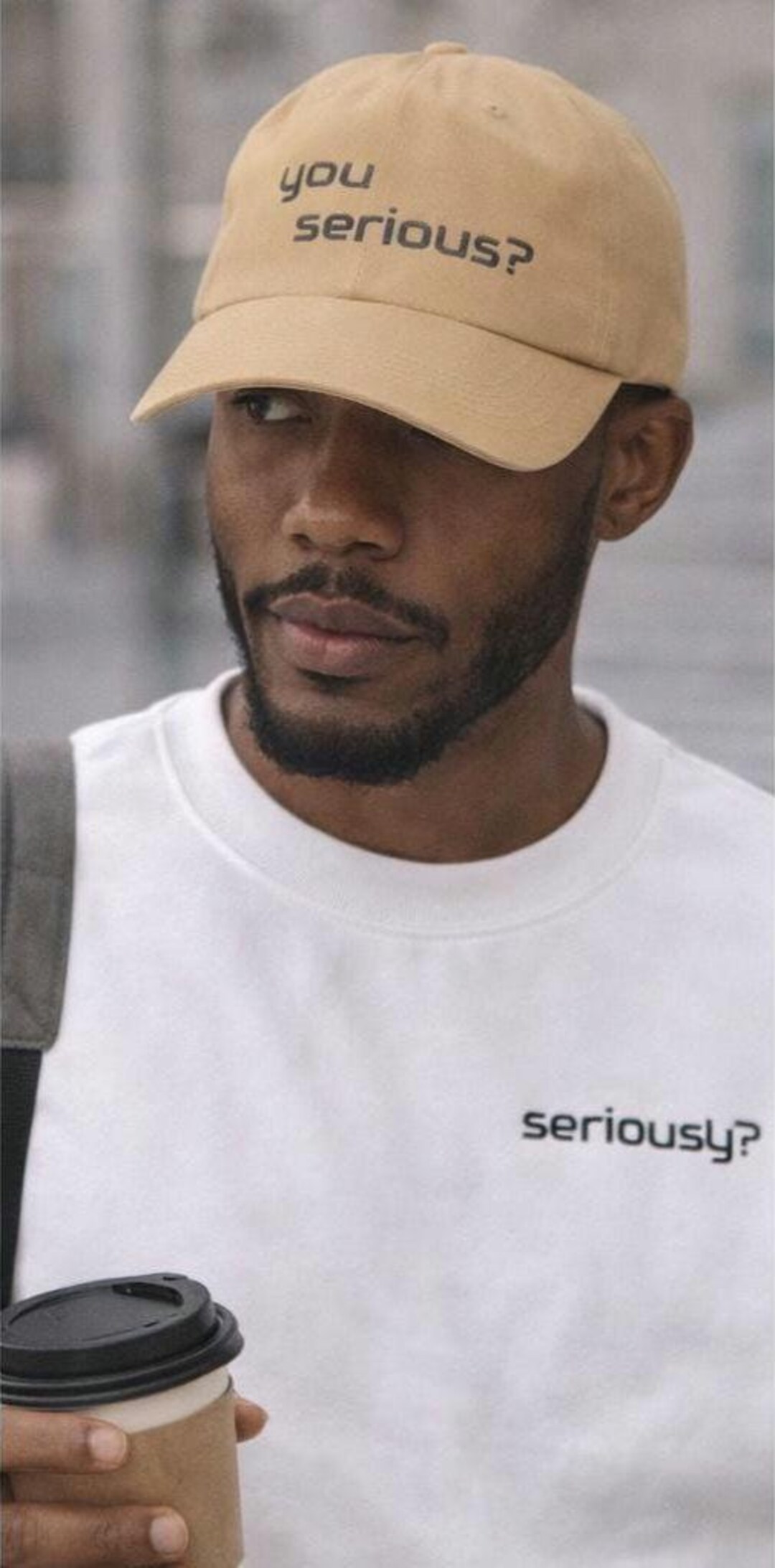 Sarcastic Are You Serious Hat – Minimalist Dad Cap – Funny Quote ...