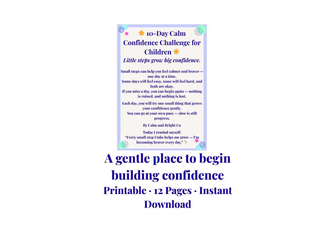 Children Calm Confidence 10-day Challenge | Gentle Encouragement ...