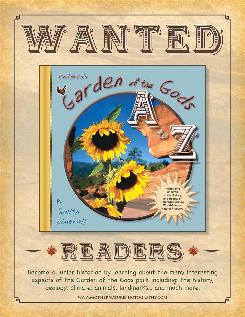 Garden of the Gods; A to Z - Children's Book - Etsy