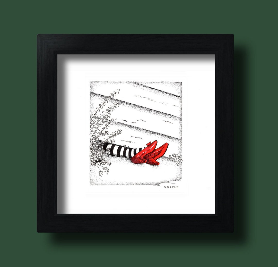 Ruby Slippers Wizard of Oz Art Print unframed - Etsy