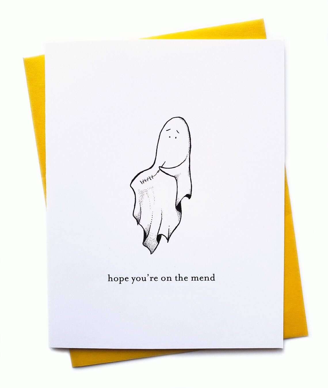Hope You're on the Mend / Get Well Ghost Card - Etsy