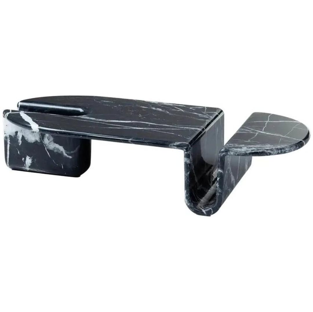 Capella Nero Marble Coffee Table - Etsy