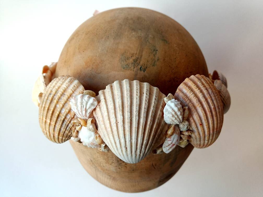 Mermaid Tiara Crown With Real Sea Shells Natural Clours - Etsy