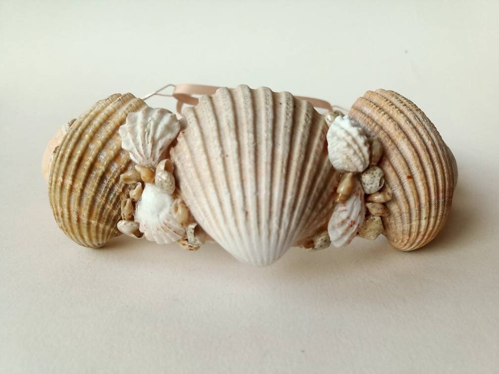 Mermaid Tiara Crown With Real Sea Shells Natural Clours - Etsy