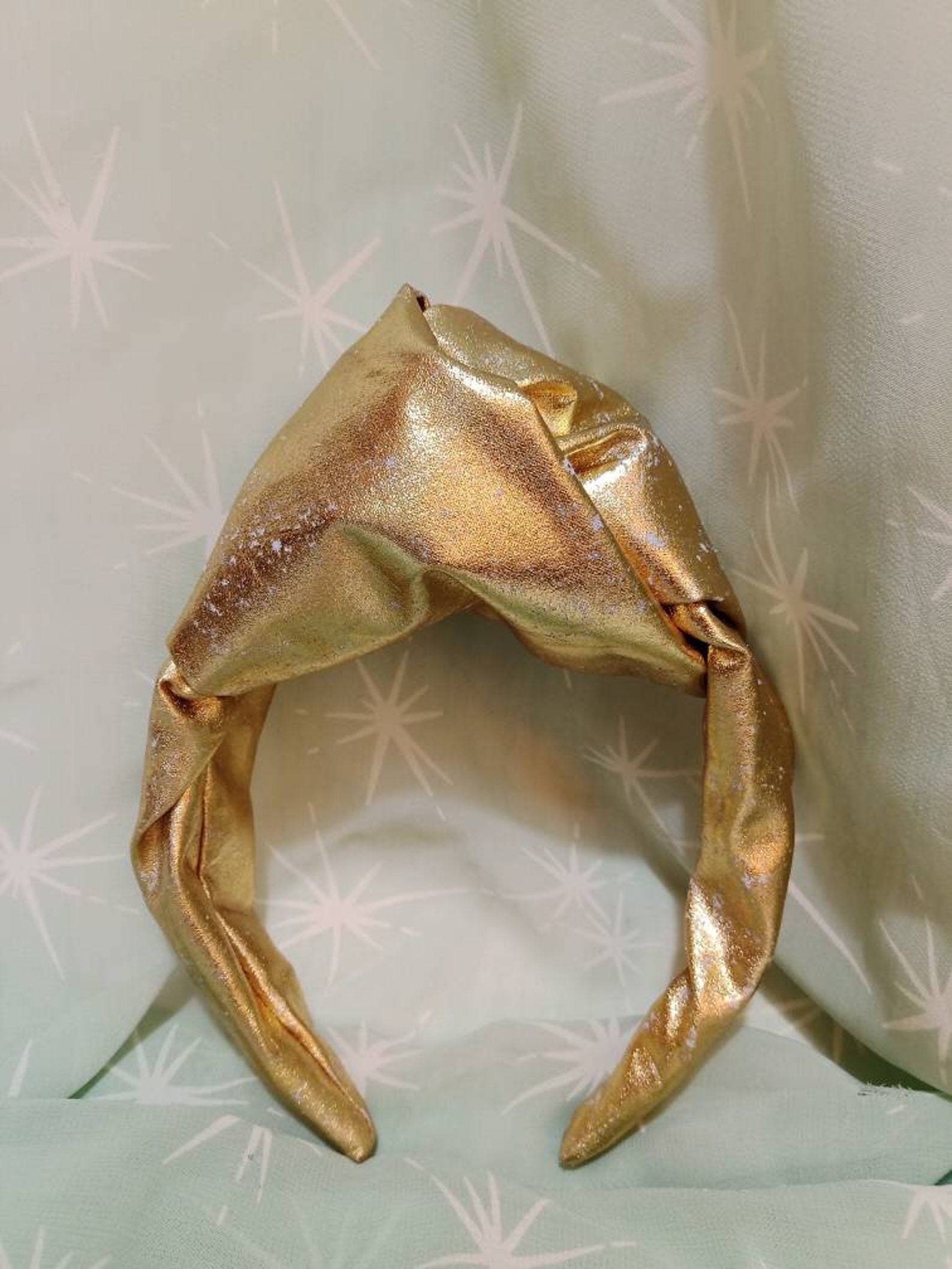 Luxe Oversized Gold Knot Padded Headband, Wedding Zoom Party Cover-up ...