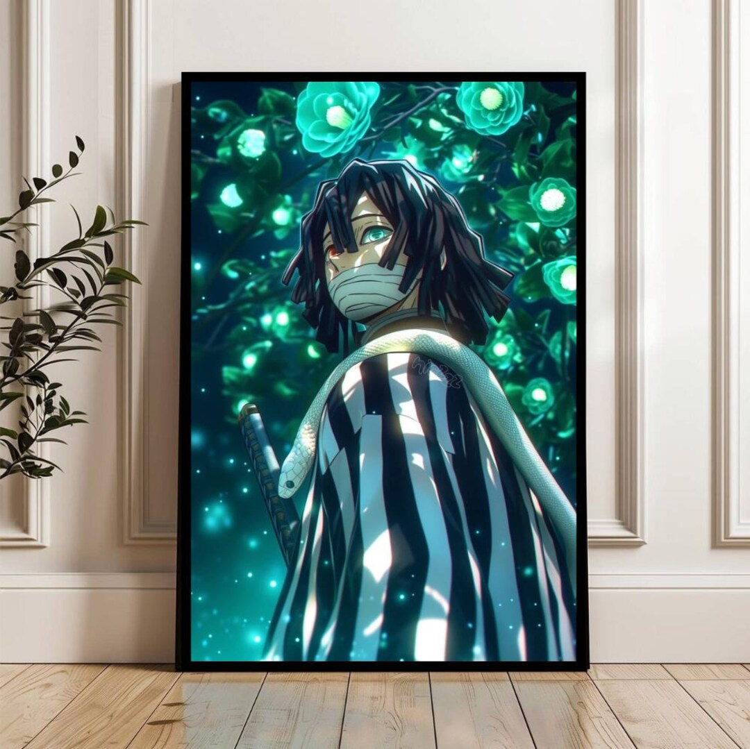 Manga Poster - Iguro Obanai - Demon Slayer Wall Art Print - Etsy
