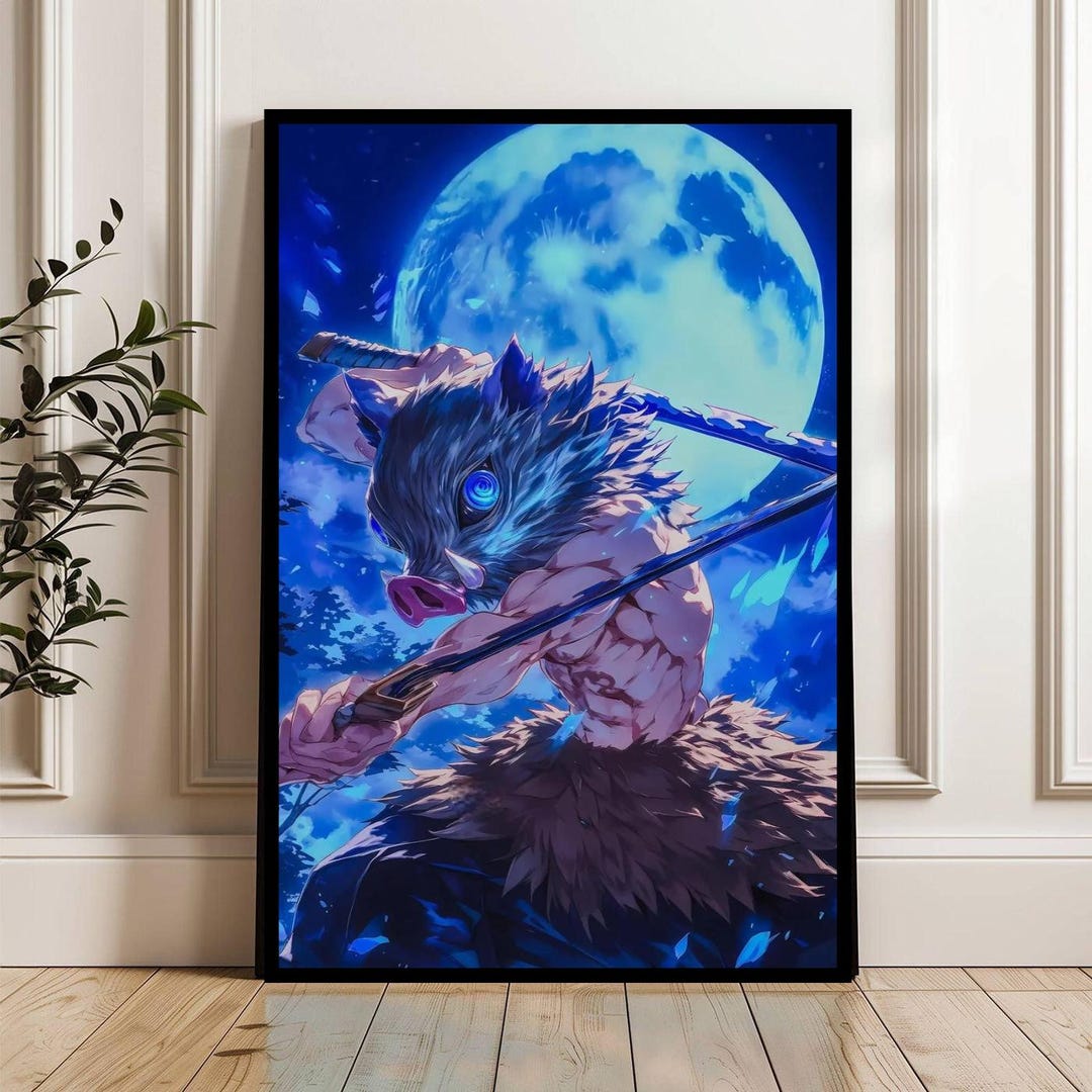 Manga Poster - Inosuke -demon Slayer Wall Art Print - Etsy