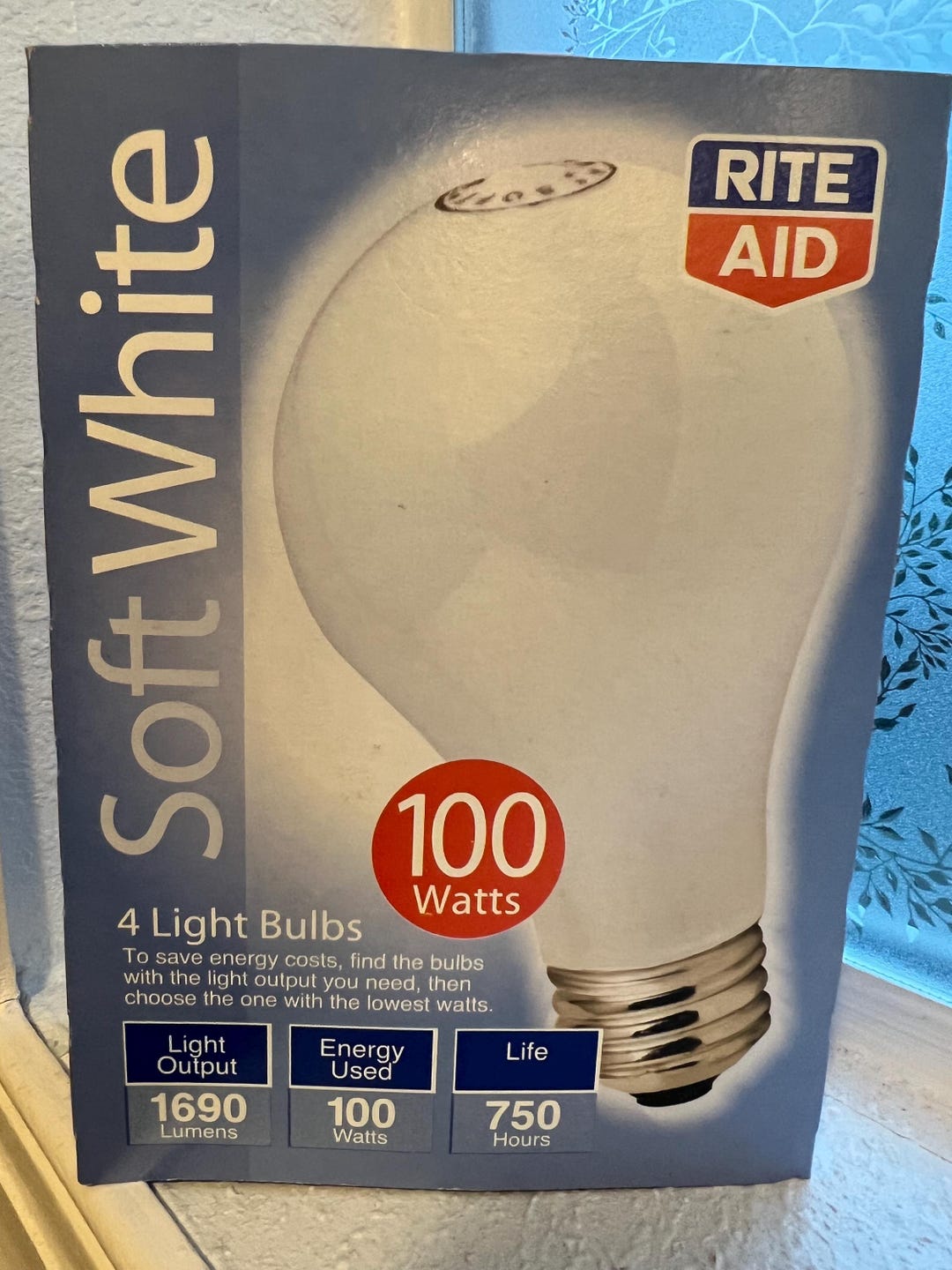 100 Watt Incandescent Light Bulbs - NEW Soft White (4 Pack) 1690 Lumens ...