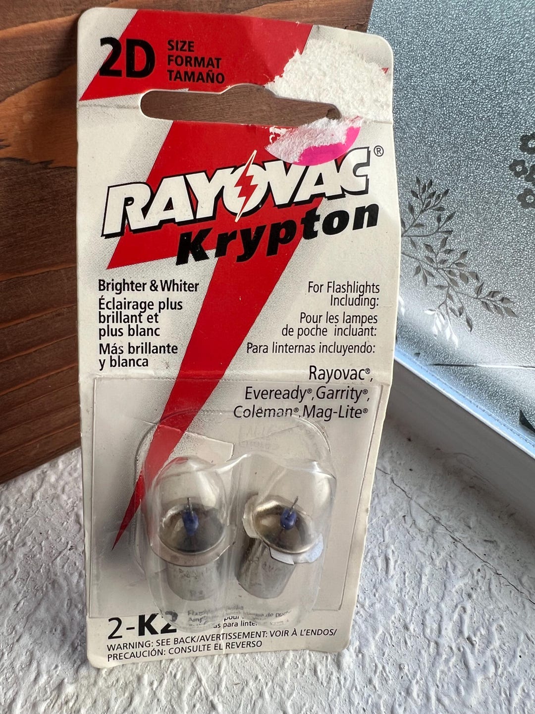 Rayovac K2-2 / KPR102 Krypton Bulb for 2AA, 2C & 2D Flashlights (2 ...