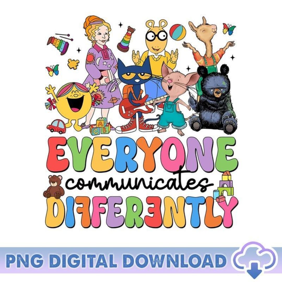 Everyone Communicates Differently PNG, Childrens Book Characters ...