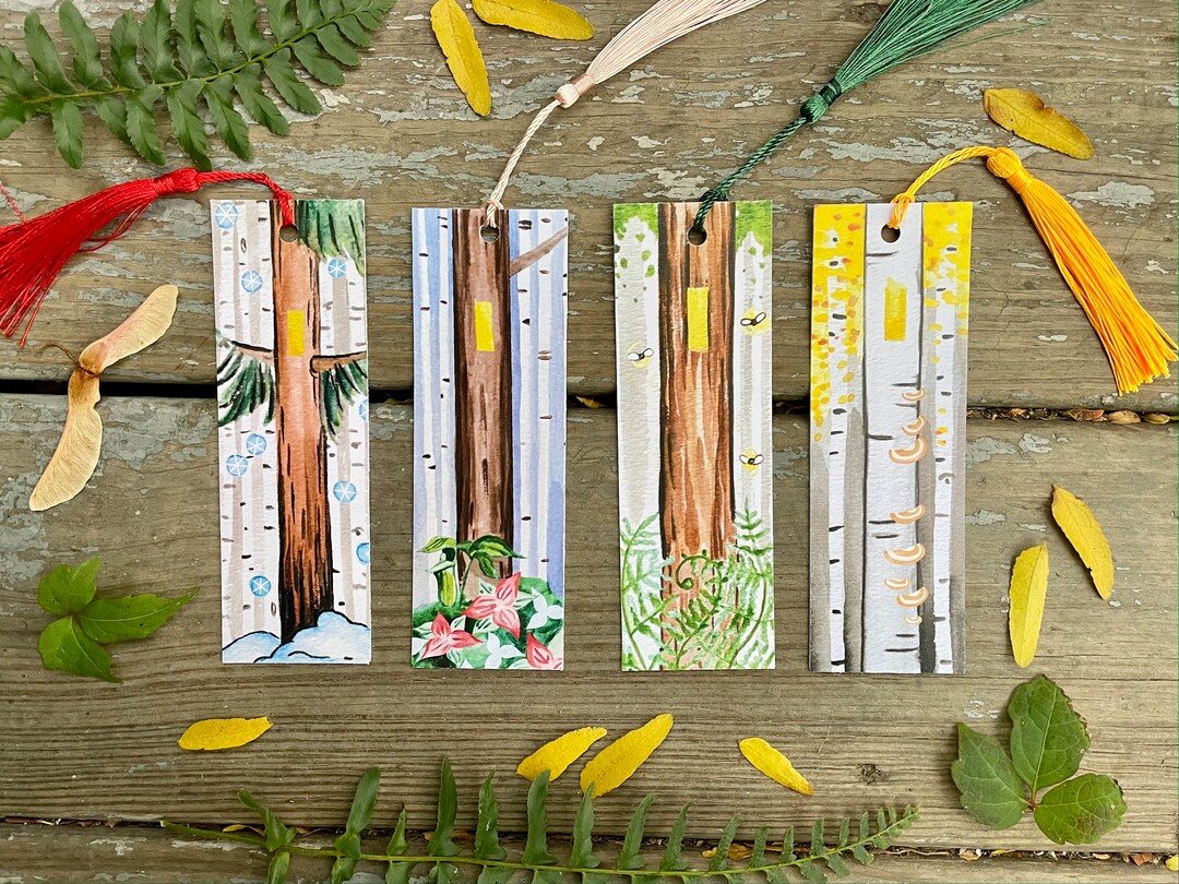 Four Seasons Ice Age Trail Bookmark Set - Etsy