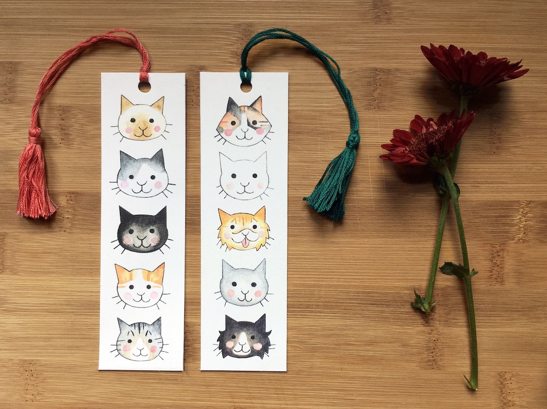 Cat Bookmark - Etsy