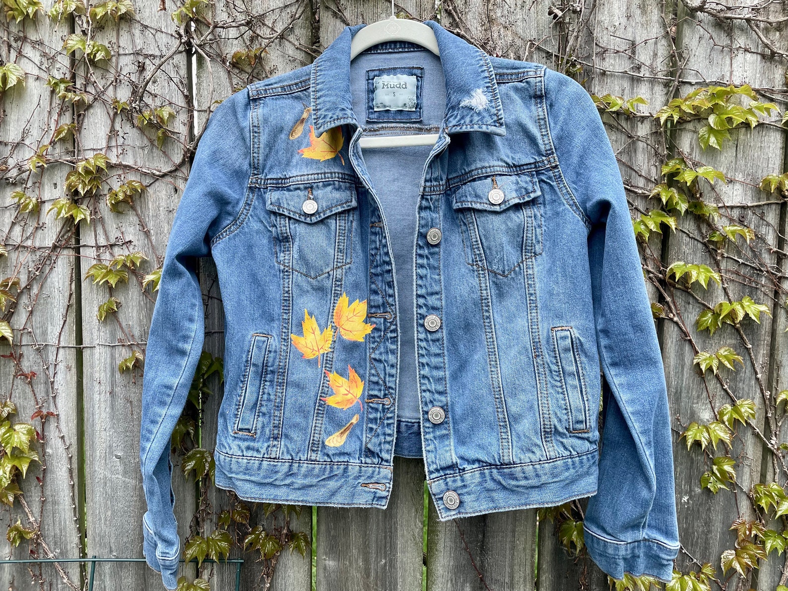 Ice Age Trail Jean Jacket - Hand Painted - Etsy