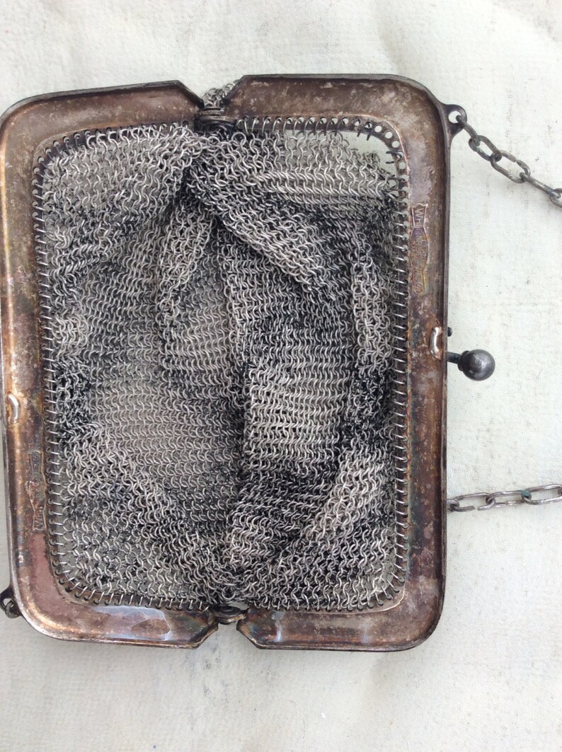 ADORABLE Metal Mesh FLAPPER purse from the 1920s Looks like | Etsy