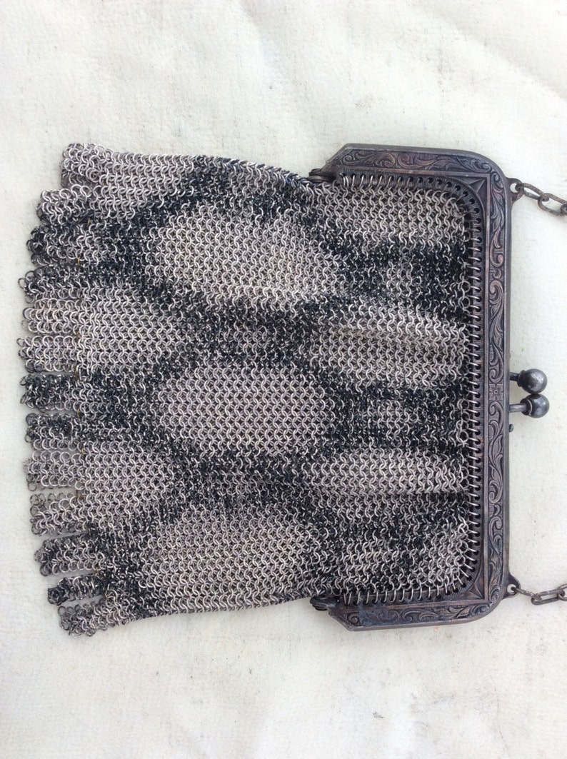 ADORABLE Metal Mesh FLAPPER purse from the 1920s Looks like | Etsy