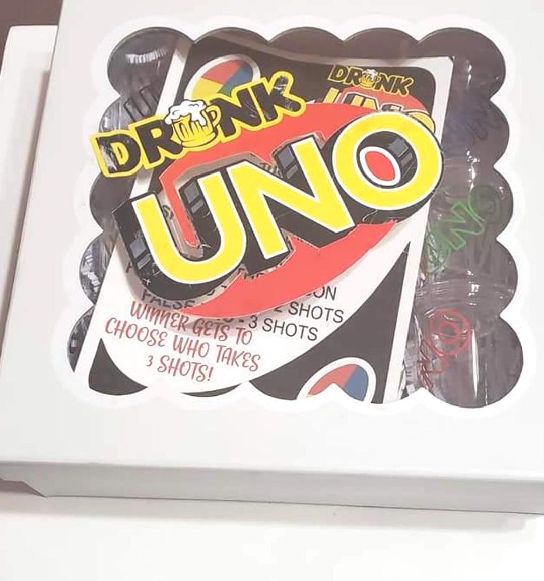 Drunk Uno Shot Glass Game - Etsy
