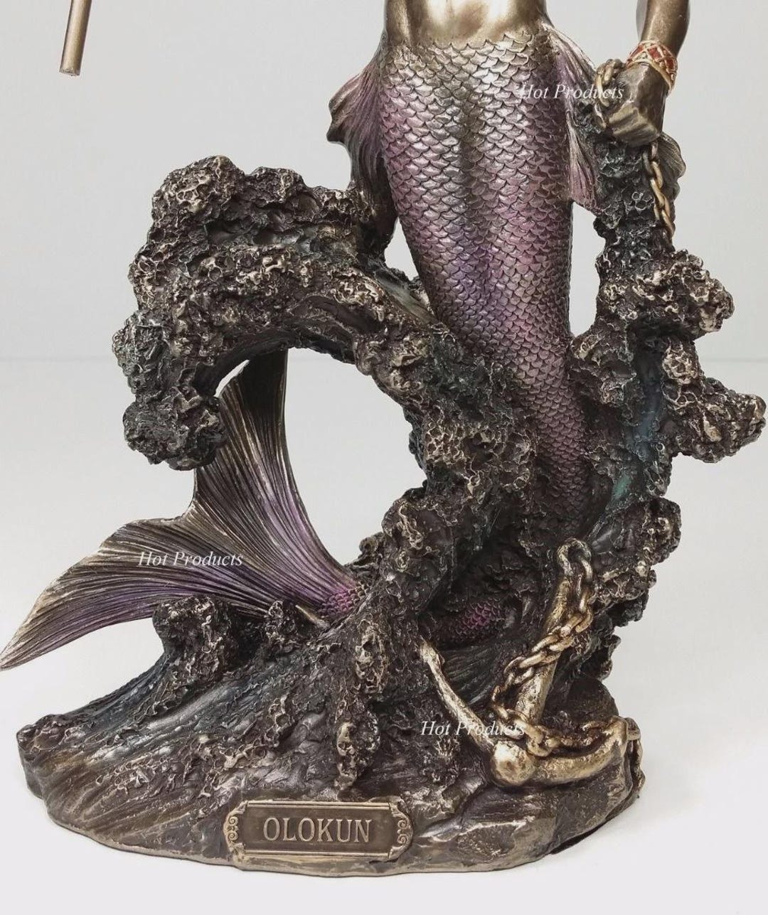 9 1/2" Pan Playing Flute God of the Wild Greek Mythology Statue Bronze ...