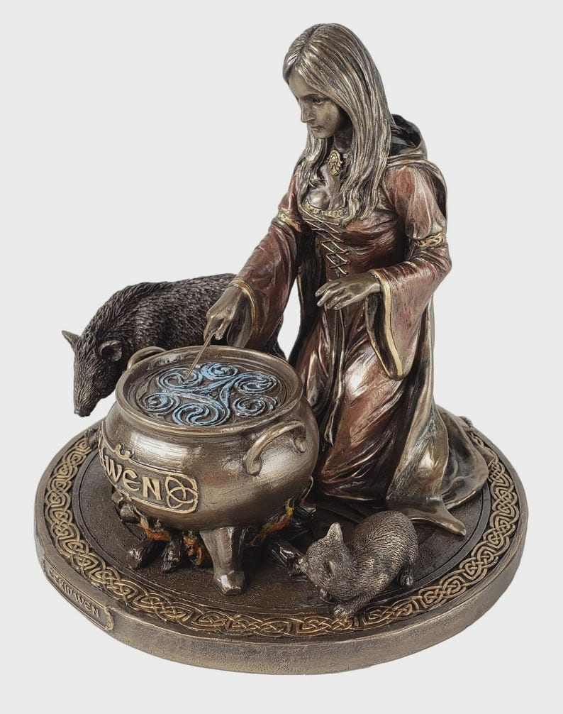 Veronese Celtic Sorceress Ceridwen Witch Goddess of Creation Statue ...