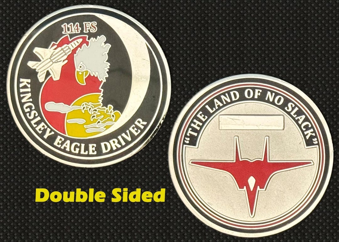 114 FS Kingsley Eagle Driver "the Land of No Slack" Challenge Coin - 4M ...