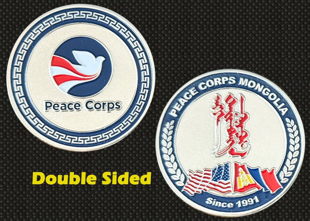Peace Corps Mongolia Challenge Coin - Since 1991 Us-mongolia Friendship ...