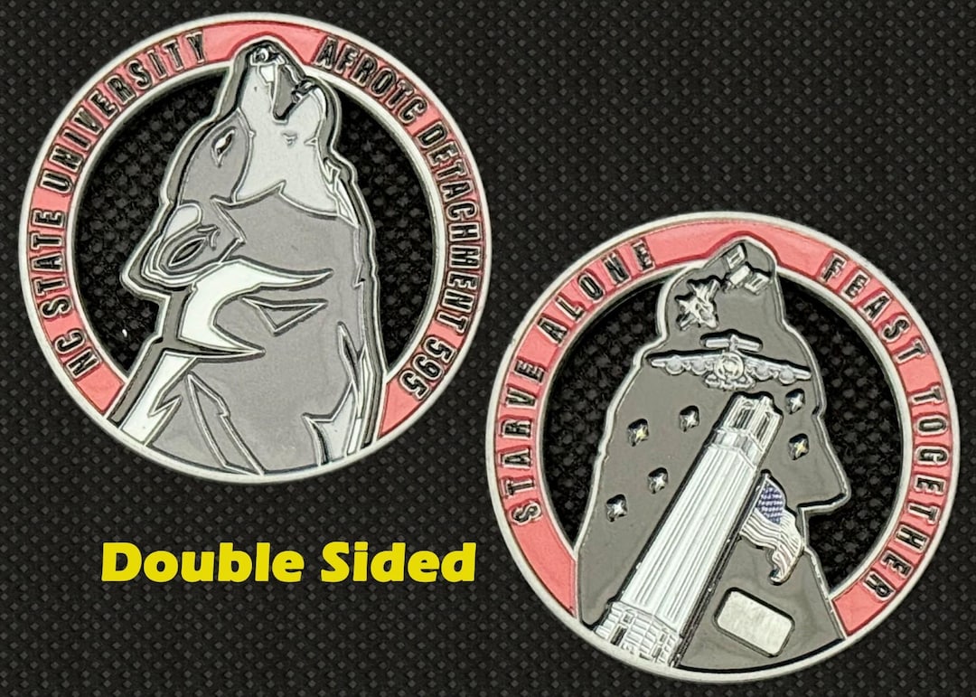 NC State AFROTC Detachment 595 Wolfpack Challenge Coin - 4L - Etsy