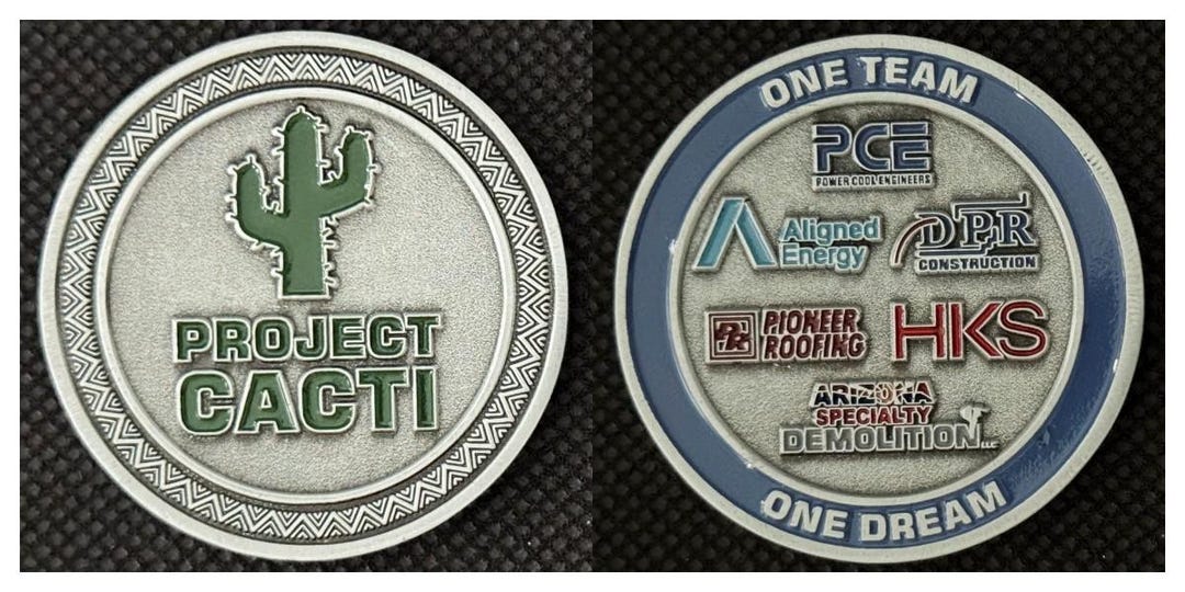 Project Cacti "one Team One Dream" Challenge Coin - 4C - Etsy
