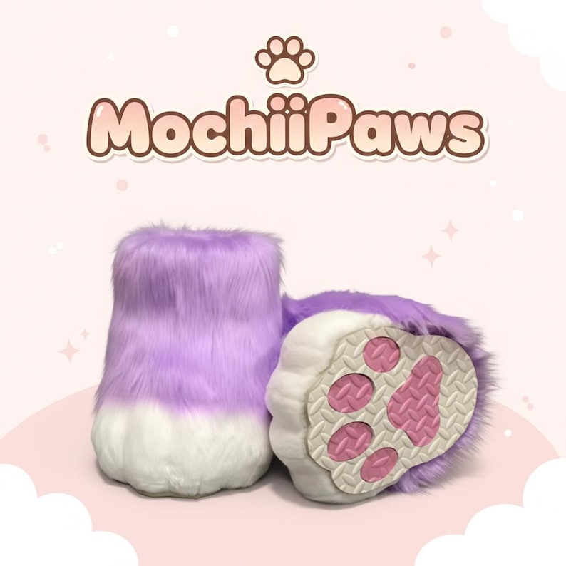 Customizable Color Furry Fursuit Paw Shoes – Custom Plush Animal Feet ...