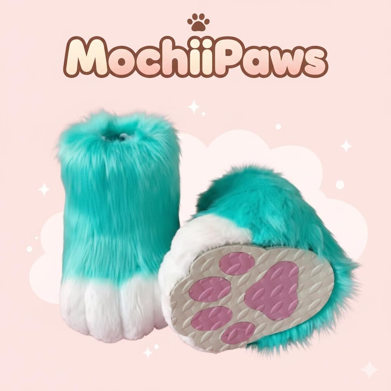Customizable Color Furry Fursuit Paw Shoes – Custom Plush Animal Feet ...