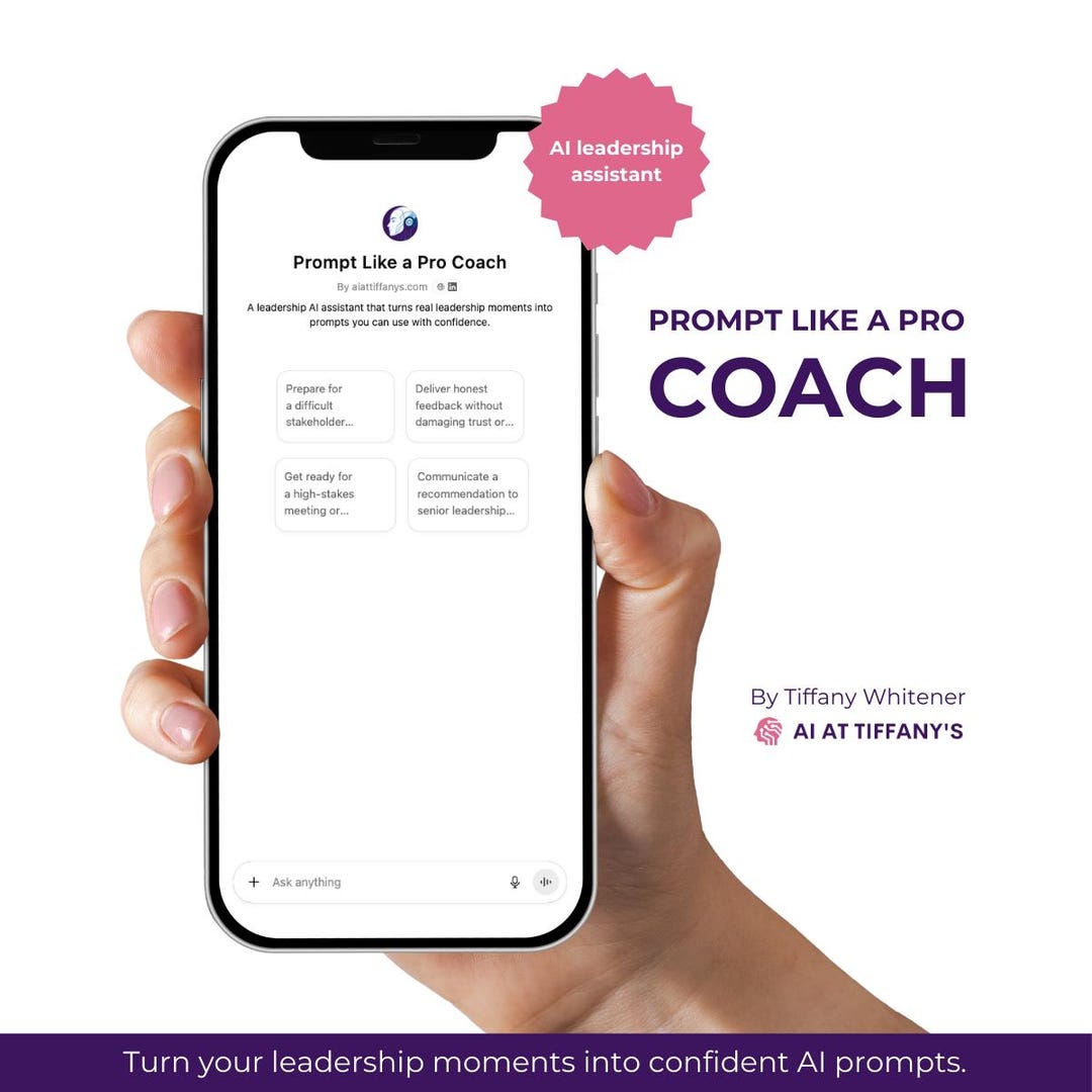 Prompt Like a Pro Coach | AI Leadership Assistant for Workplace ...