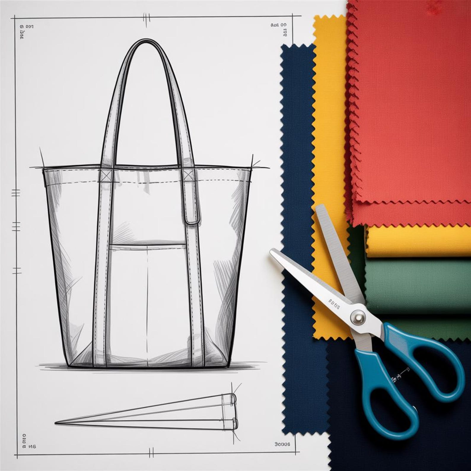 Canvas Tote Bag Sewing Pattern PDF, Two-tone Boat Tote Tutorial With ...