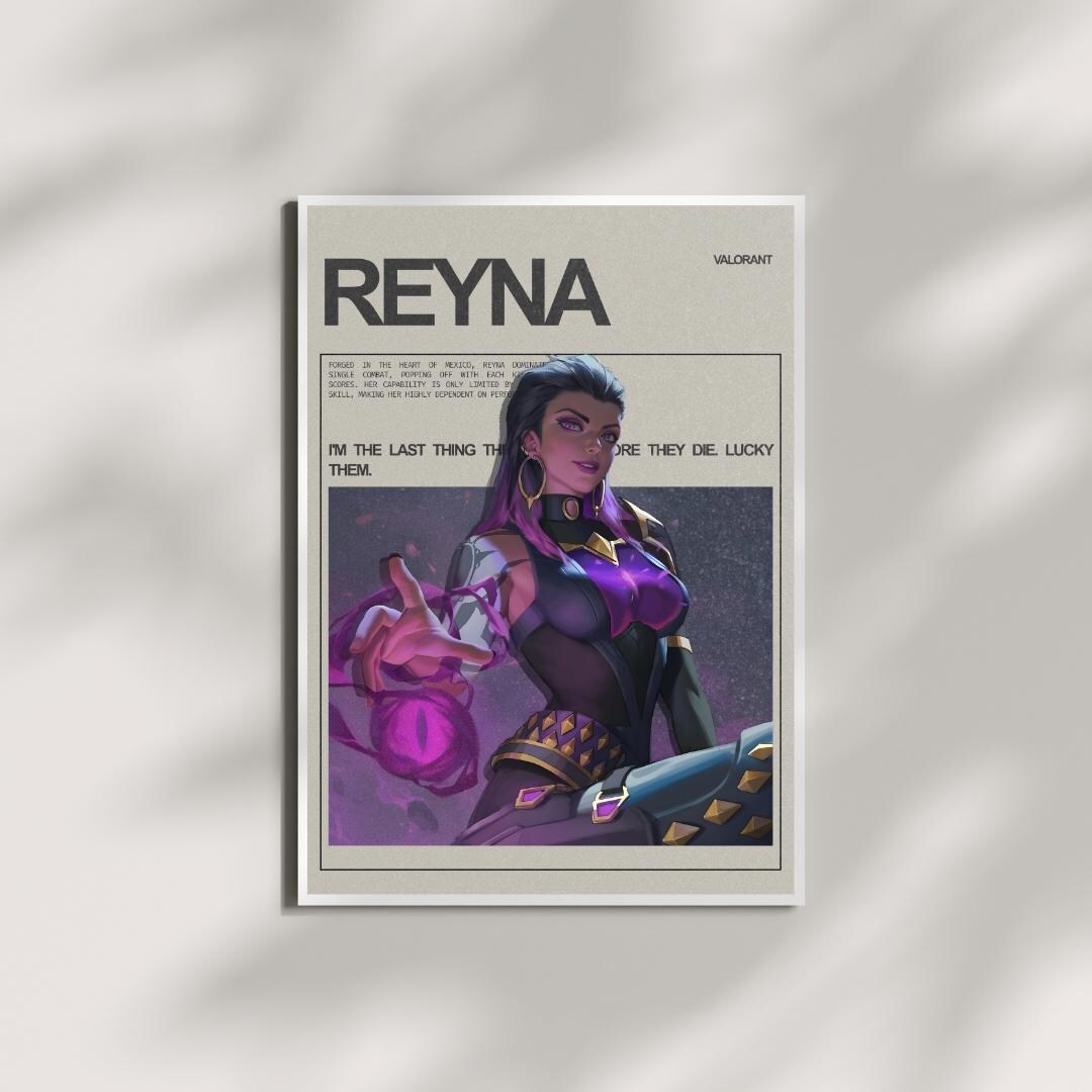 Dark FPS Character Poster | Minimalist Gaming Wall Art | Esports ...