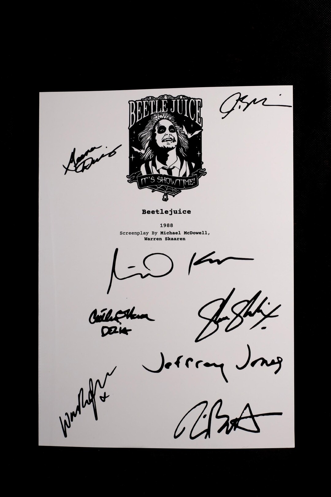 Beetlejuice Script Book – Soft Cover Screenplay – Cult Fantasy Comedy ...