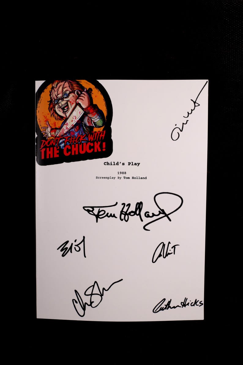 Child’s Play Script Book – Soft Cover Screenplay – Classic Slasher ...