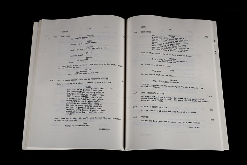 The Breakfast Club Script Book – Soft Cover Screenplay – Classic Coming ...