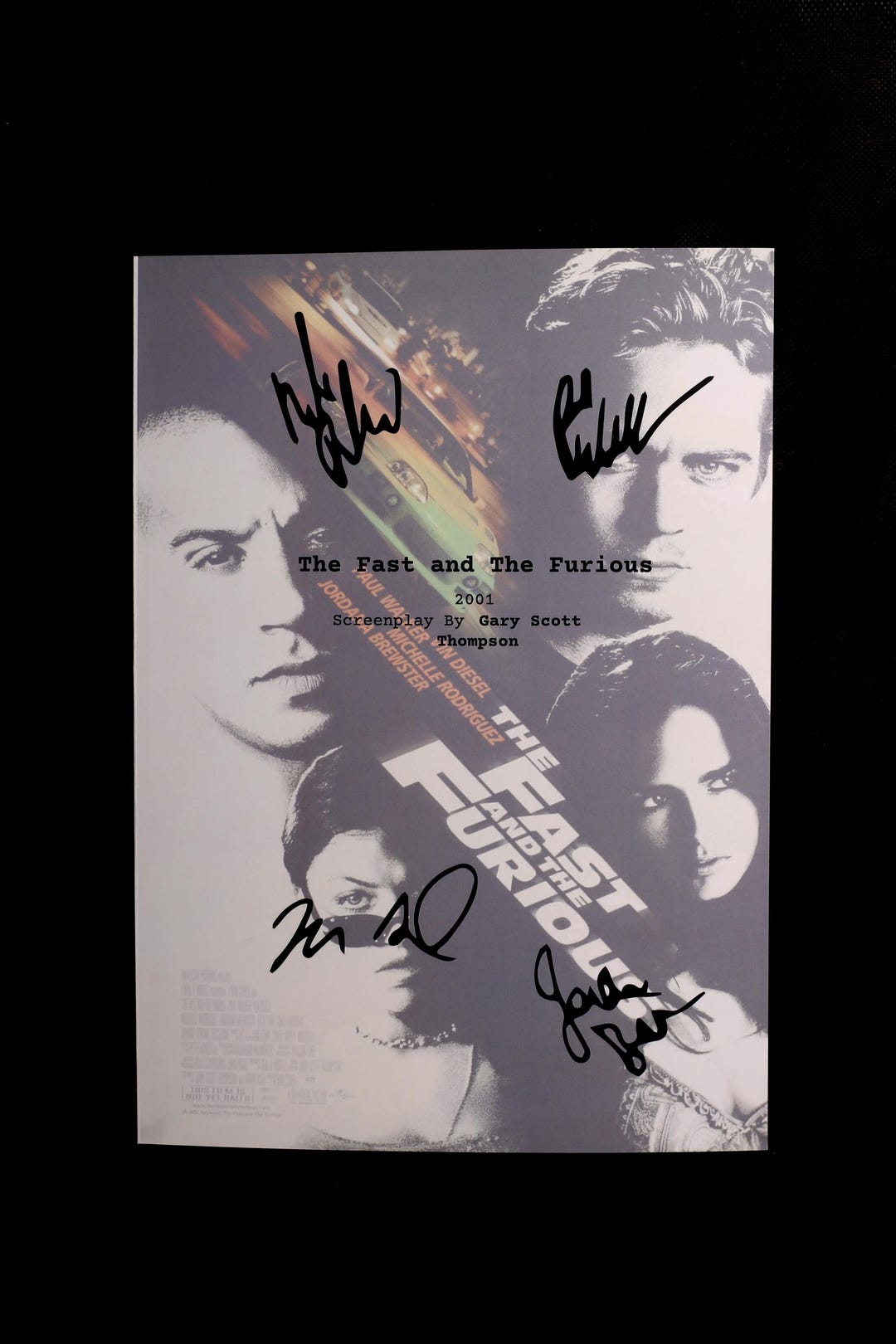 The Fast and the Furious (2001) Script Book – Soft Cover Screenplay ...