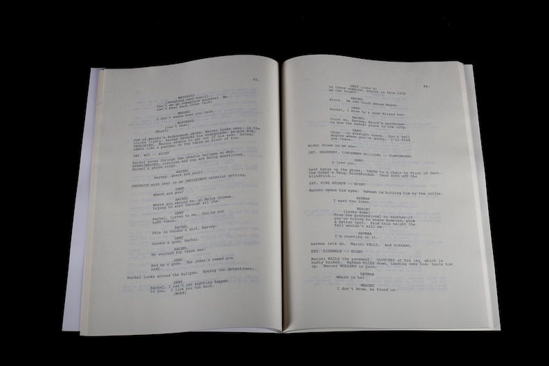 The Dark Knight Movie Screenplay – Soft Cover Script Book – Modern ...