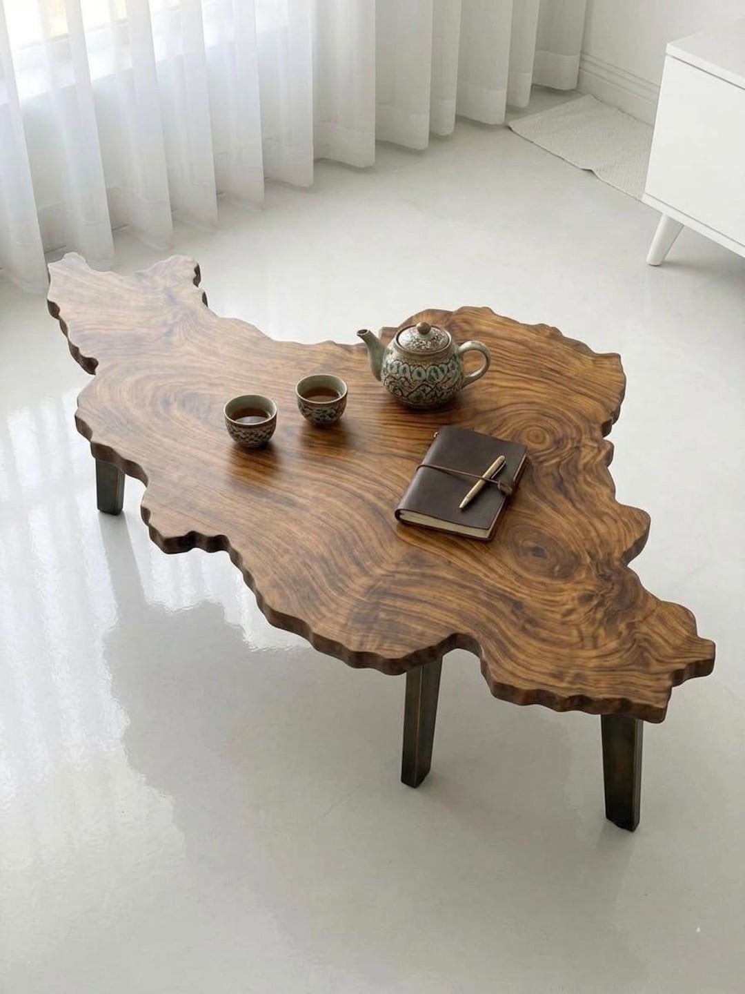 Handmade Iran Map Coffee Table - Persian Map Plywood Center Table ...