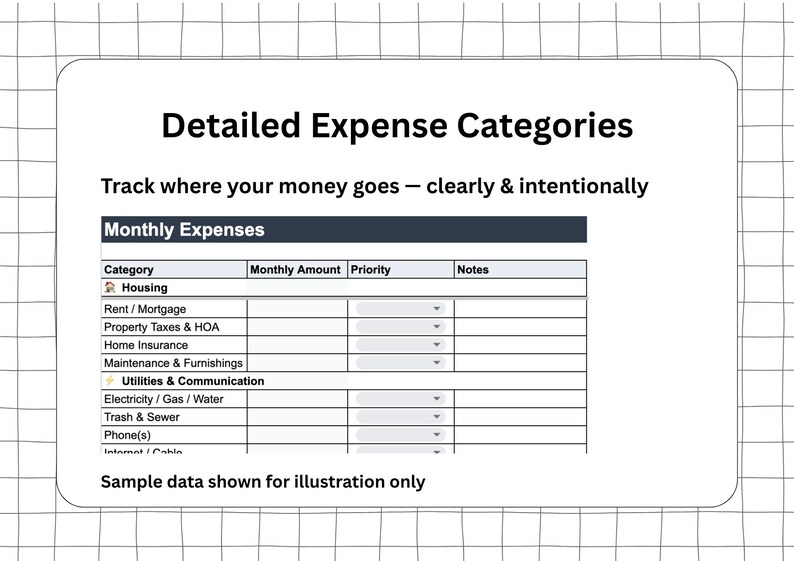 Monthly Budget | Cash Flow Dashboard | Google Sheets Finance Tracker ...