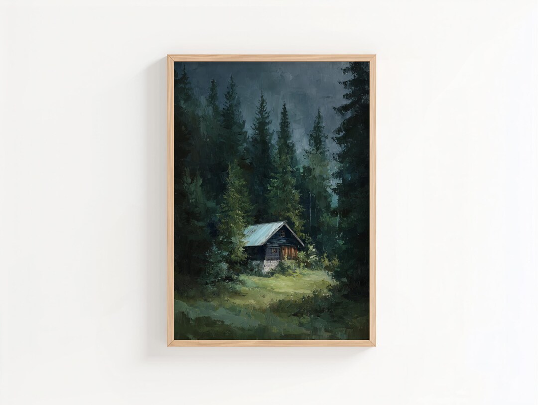 Cabin in Silence Print, Printable Art, Digital Download - Etsy