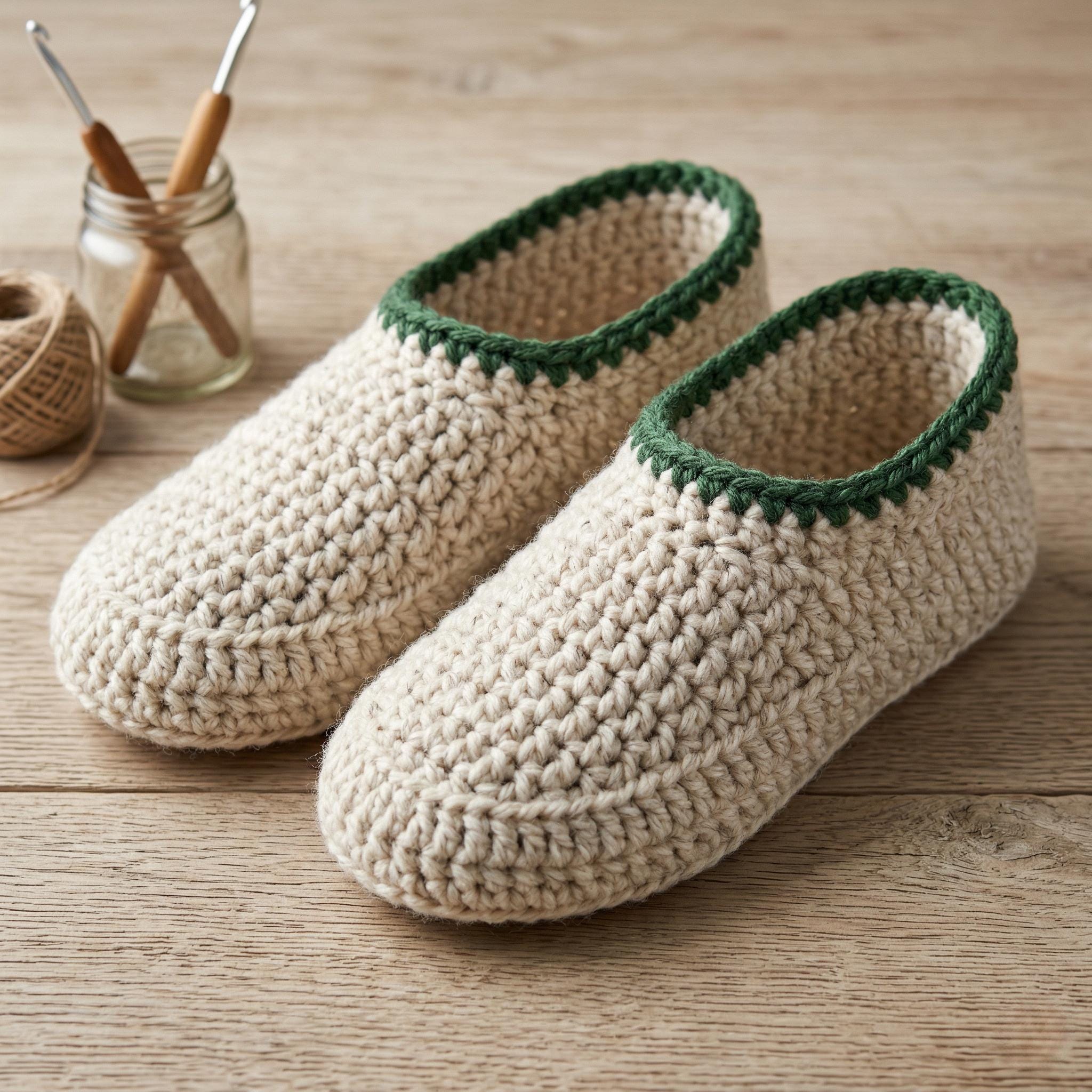 Easy Crochet Adult Slippers Pattern Chunky Bulky Yarn Beginner Friendly ...