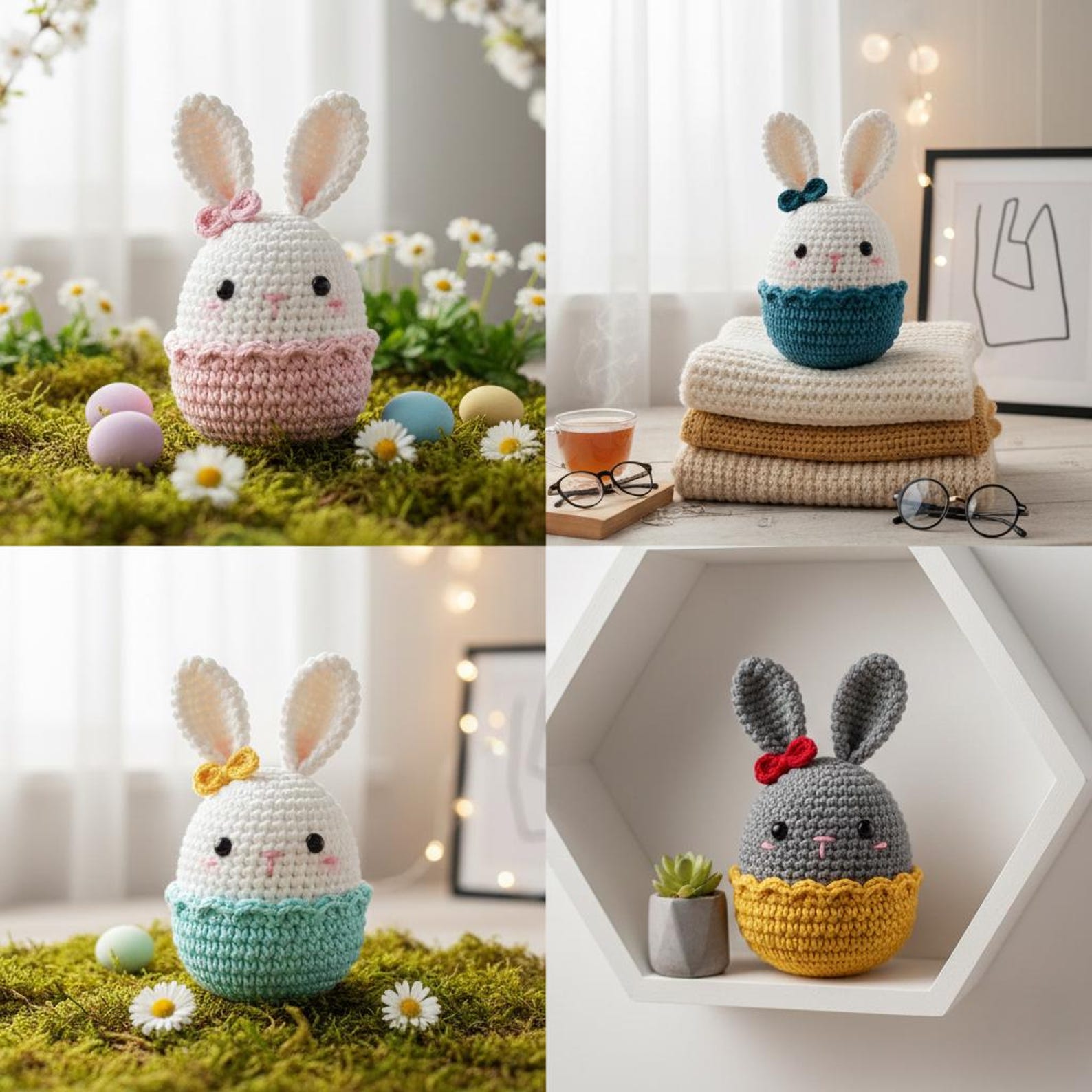 Easter Bunny Egg Crochet Pattern | Amigurumi (beginner Friendly PDF - Etsy