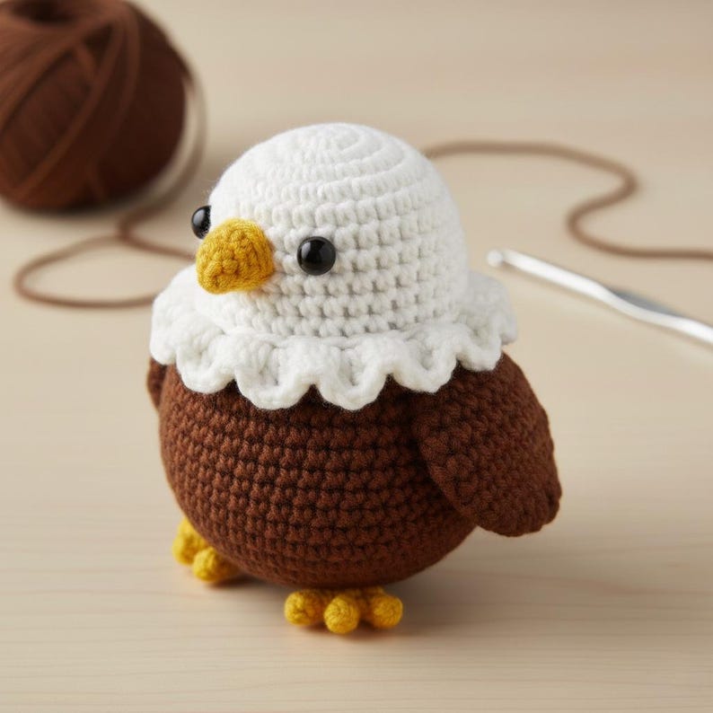 Bald Eagle Amigurumi Crochet Pattern – Beginner-friendly PDF - Etsy