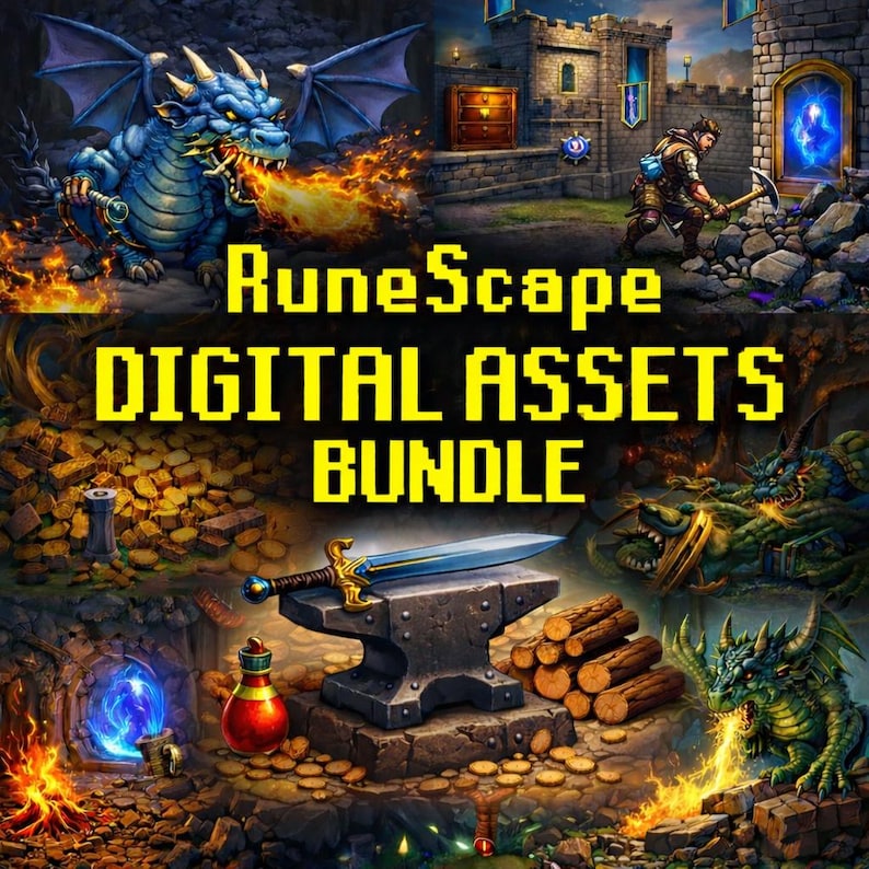 Runescape Digital Assets Bundle - Etsy