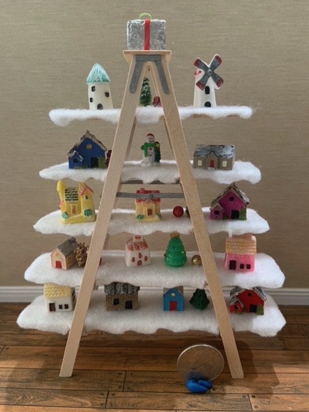 1/12 Scale Christmas Village Ladder - Etsy