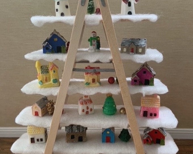 1/12 Scale Christmas Village Ladder - Etsy