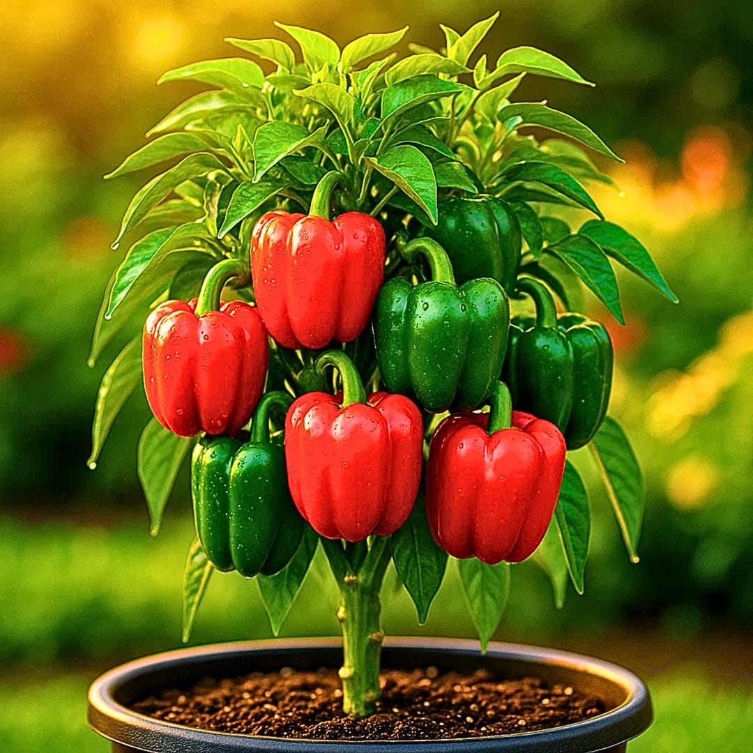 100 California Wonder Bell Pepper Seeds – Heirloom Sweet Vegetable ...