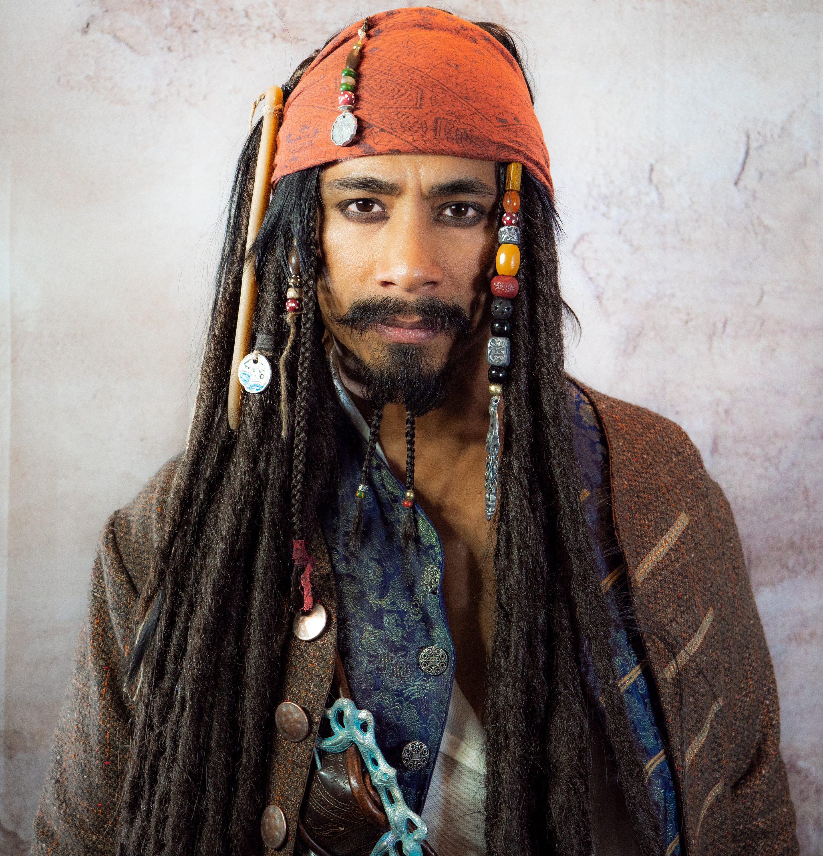 Darker Jack Sparrow Dreadlock Wig Pirates of the Caribbean 1 | Etsy