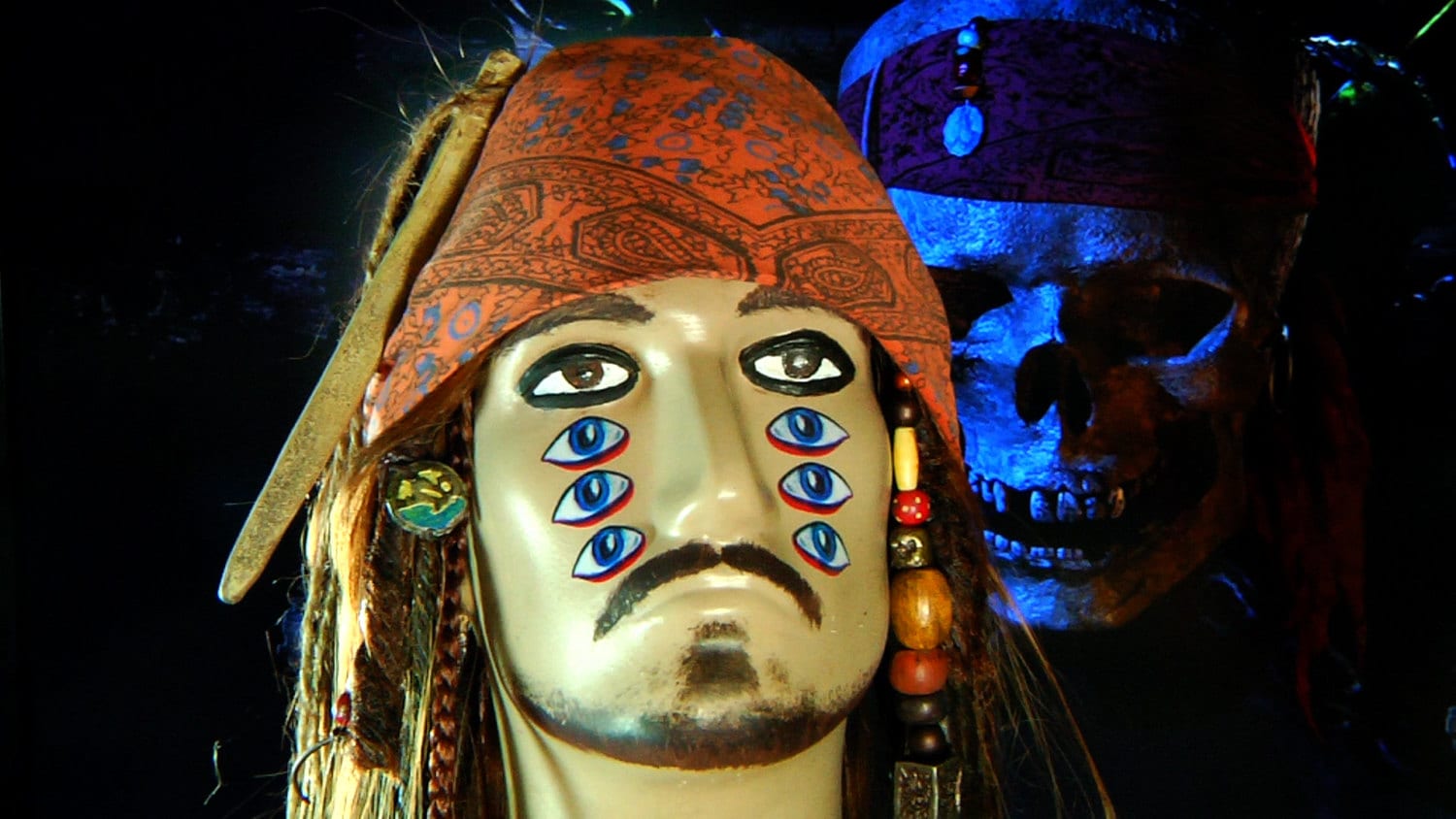 Jack Sparrow Wig Pirates 1 Through 3 Version - Etsy