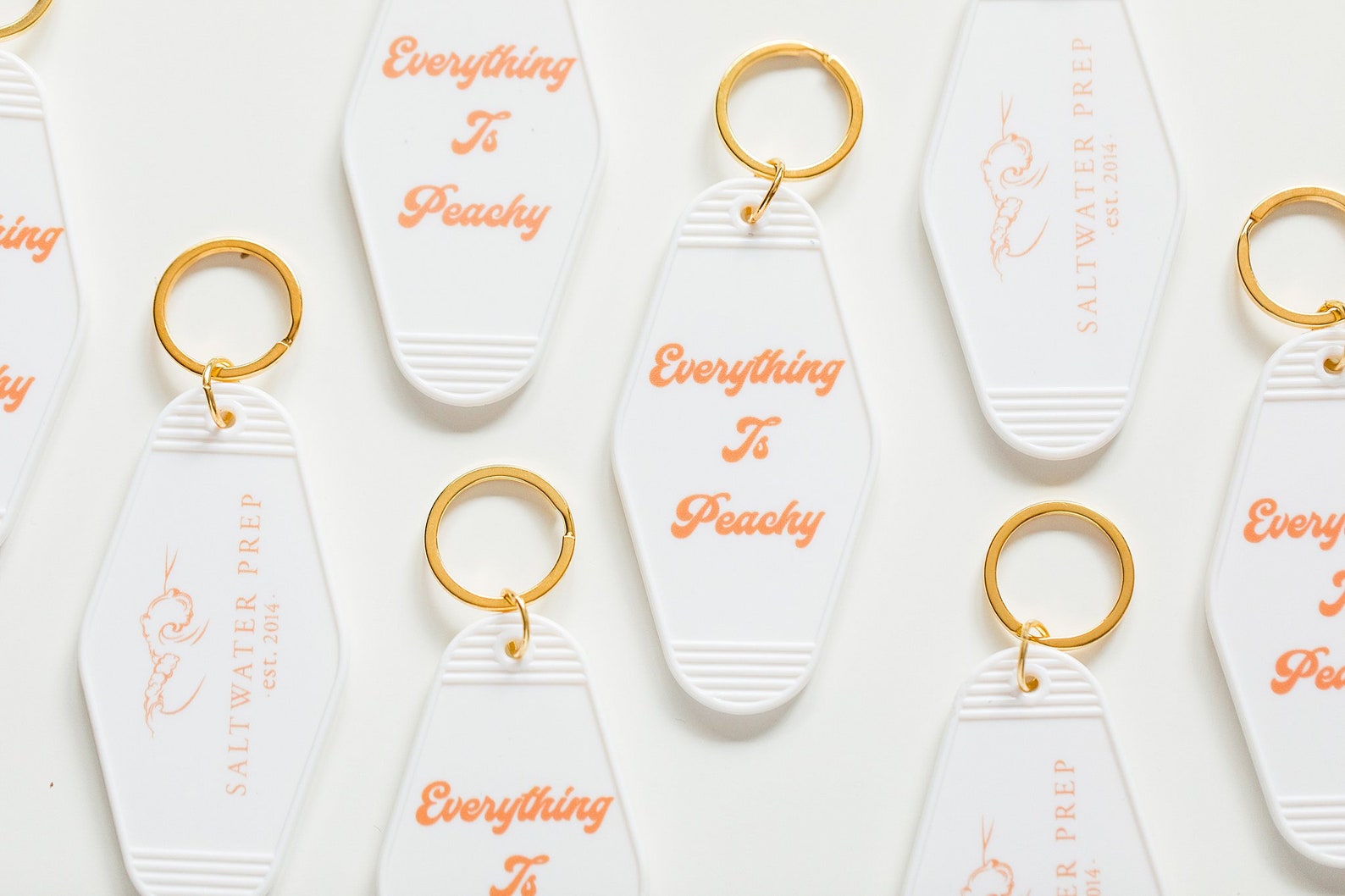 Everything is Peachy Motel Key Tag Motel Keychain Vintage - Etsy